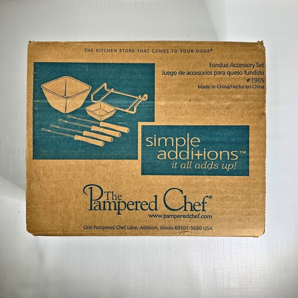 Pampered Chef | Kitchen | New Pampered Chef Fondue Accessory Set 965 ...